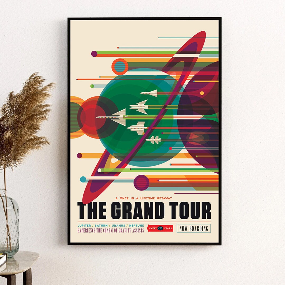 Nasa's Retro Space Holiday Posters, High Quality Canvas Prints, Wall ...