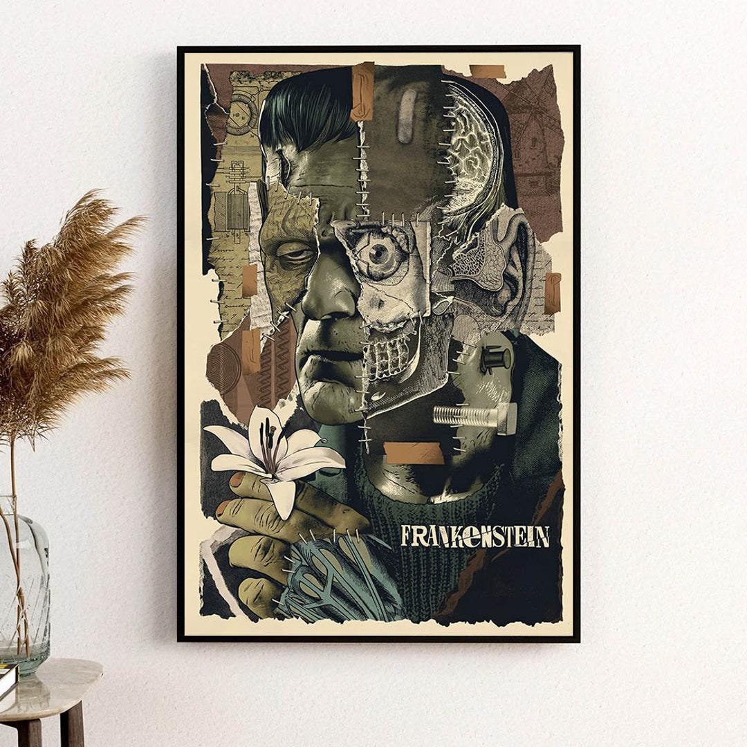 Frankenstein Movie Poster, High Quality Canvas Prints, Wall Art, Home ...
