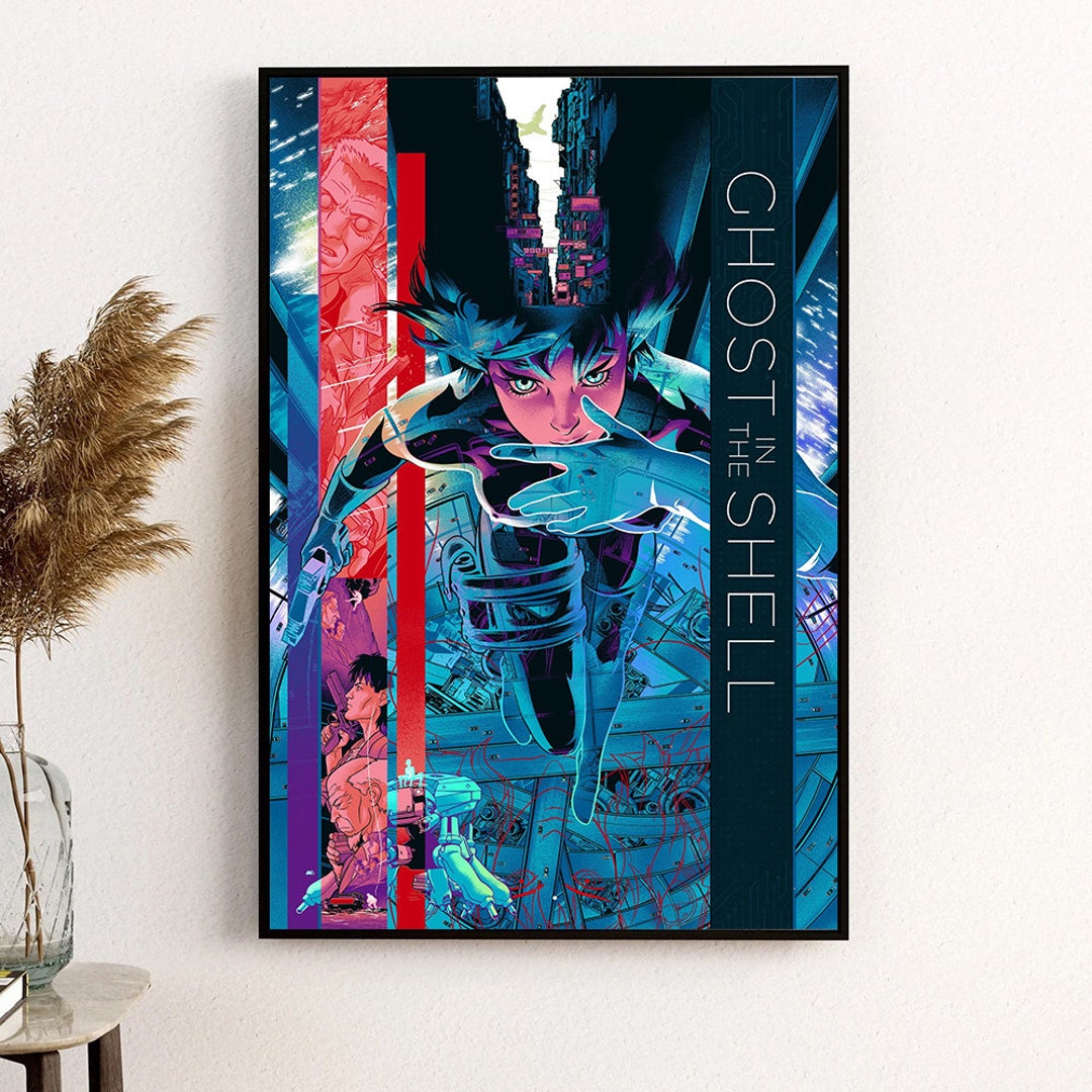 Ghost in the Shell anime Movie Poster, High Quality Canvas Prints, Wall ...