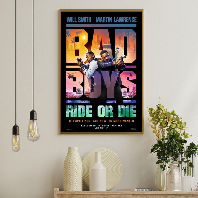 Bad Boys Ride or Die 2024 Movie Poster, High Quality Canvas Prints ...