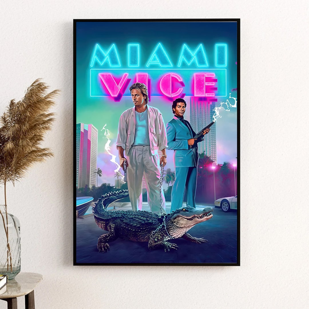 Miami Vice Affiche de film, impressions sur toile de haute qualité, art ...