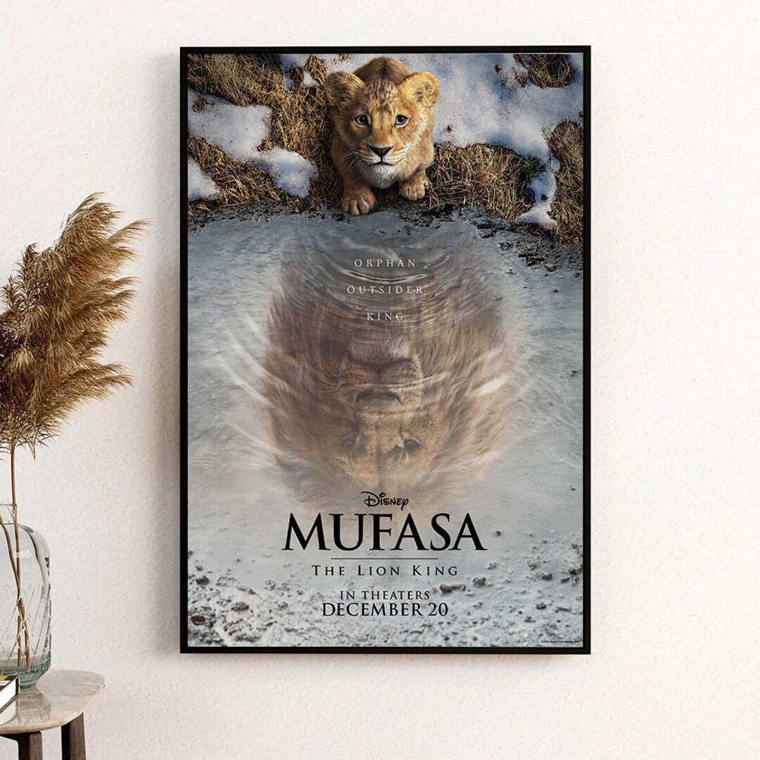 Mufasa the Lion King Movie Poster, High Quality Canvas Prints, Wall Art ...