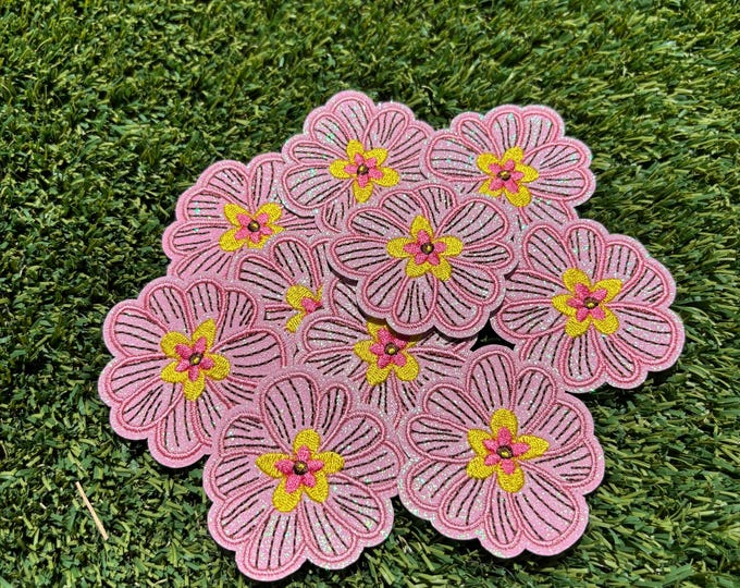 Trendy Summer Pink Flower Patch - Etsy