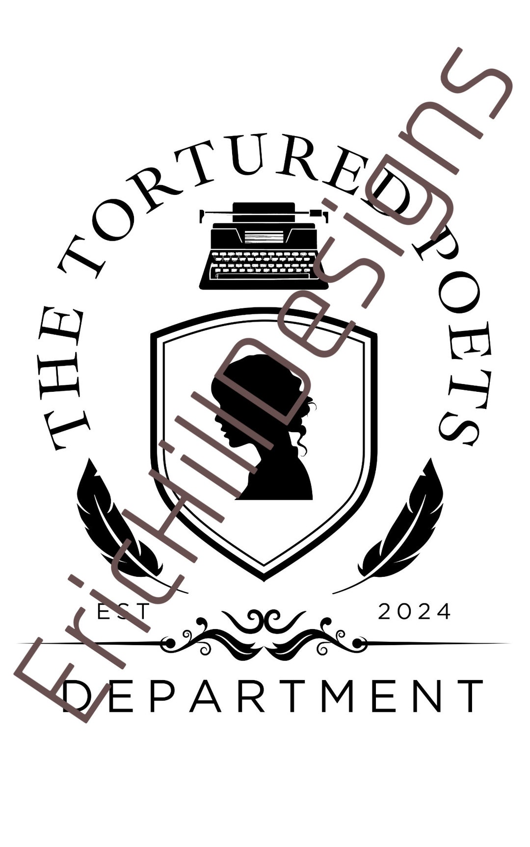 Tortured Poets Department Crest SVG PNG EPS Swiftie Gift the Eras Tour ...