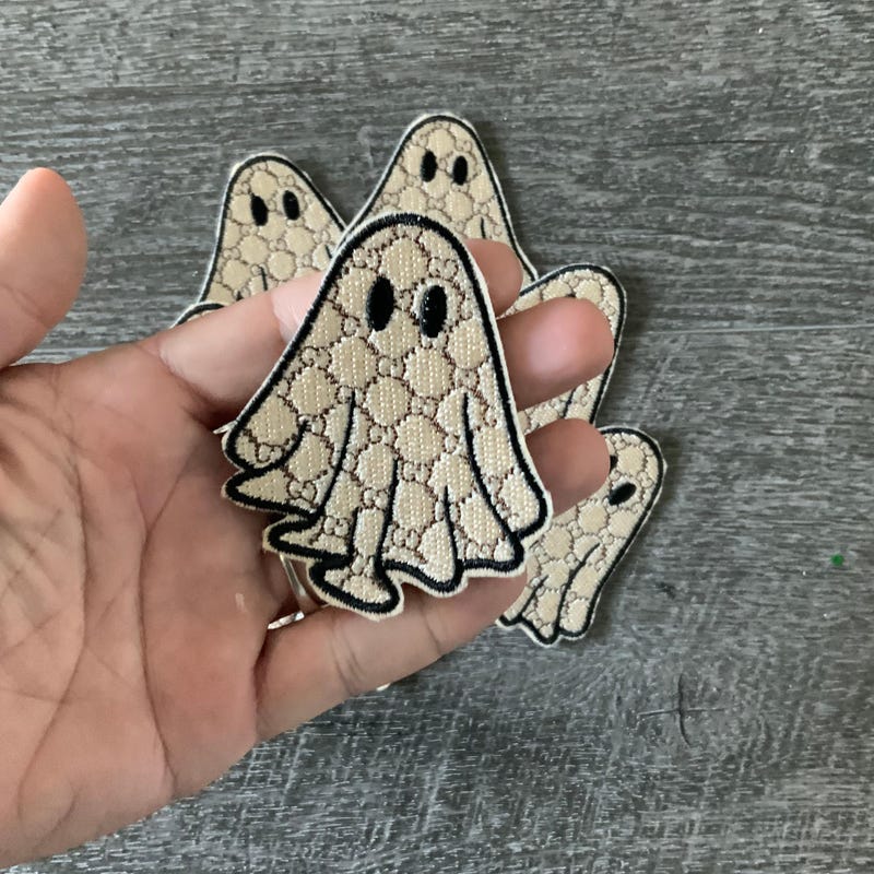 Embroidered Ghost Patches - Etsy