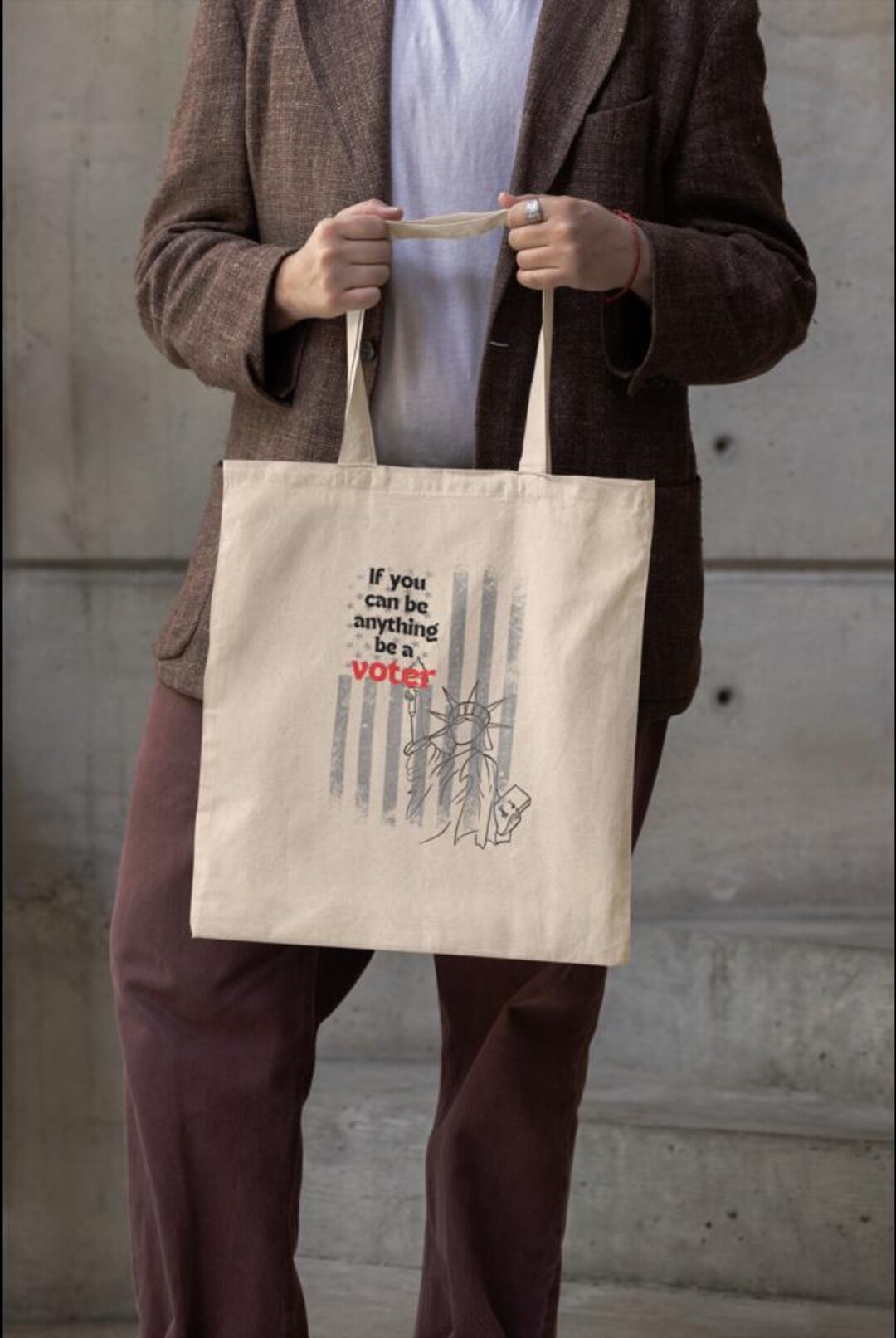 Election 2024 Canvas Tote Bag, Kamala Harris Vs Trump, Political Tote ...