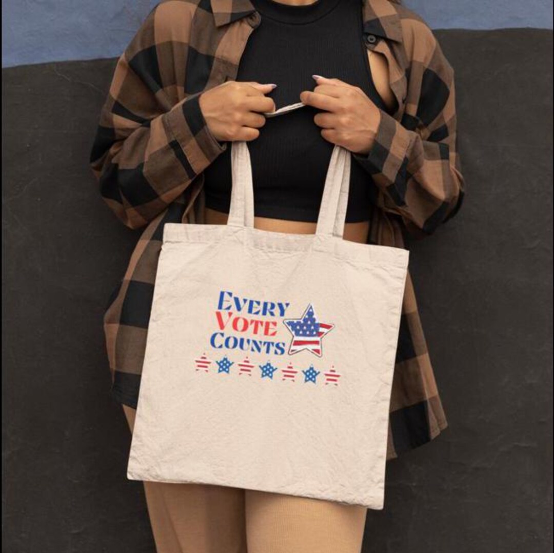 Election 2024 Canvas Tote Bag, Kamala Harris Vs Trump, Political Tote ...