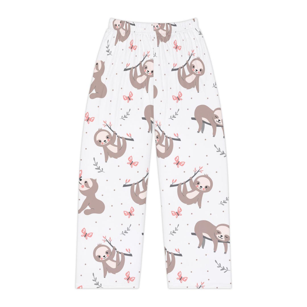 Cozy Sloth Women's Pajama Pants, Cute Loungewear, Sleepwear for Her ...