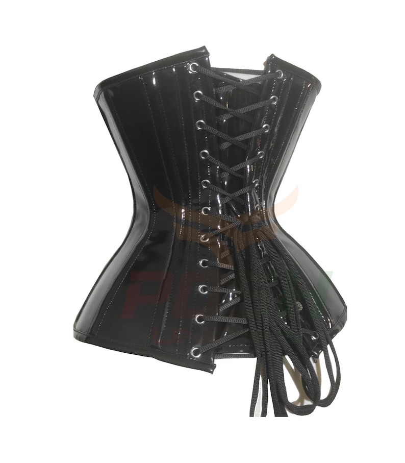 PVC Vinyl Underbust Corset: Steel Boned Steampunk Clubwear - Etsy
