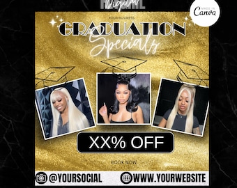 Graduation Specials, Graduation Booking Flyer, Graduation Hairstylist ...