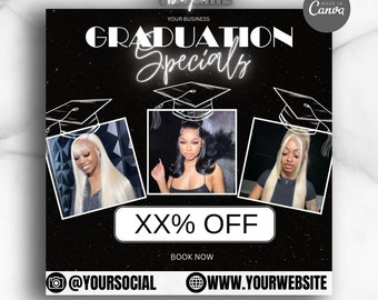 Graduation Specials, Graduation Booking Flyer, Graduation Hairstylist ...