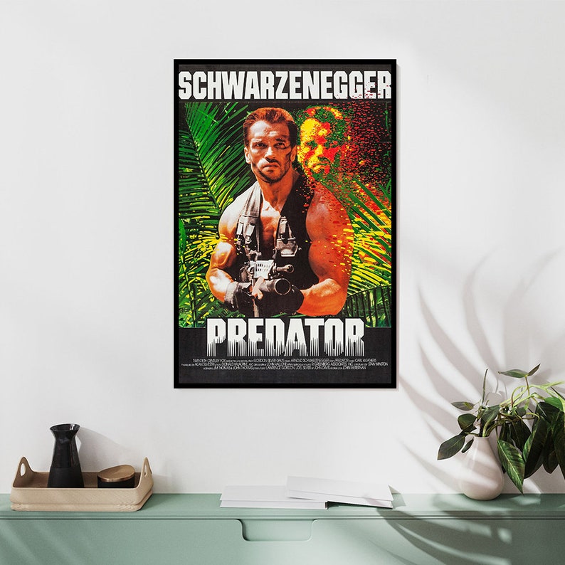 Predator Movie Poster, Classic Vintage Film Poster, Room Decor, Art ...