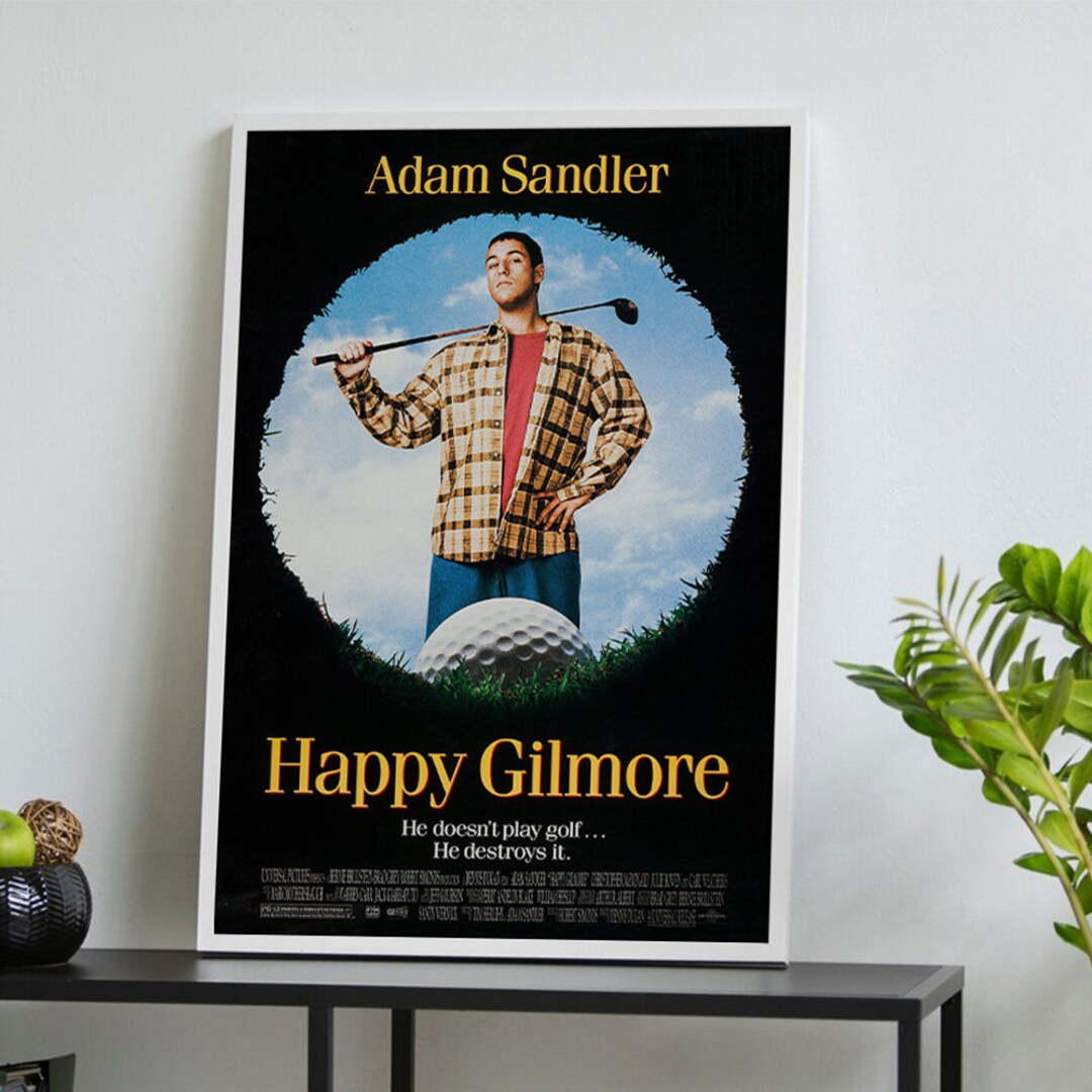 Happy Gilmore Movie Poster, Classic Vintage Film Poster, Room Decor ...