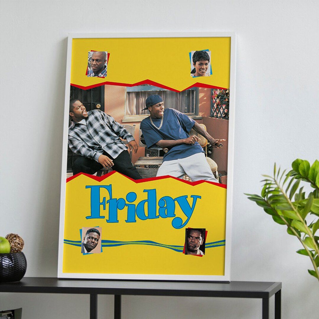 Friday 1995 Movie Poster, Classic Vintage Film Poster, Room Decor, Art ...
