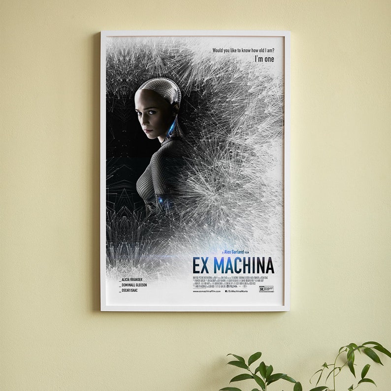 Ex Machina Movie Poster, Classic Vintage Film Poster, Room Decor, Art ...