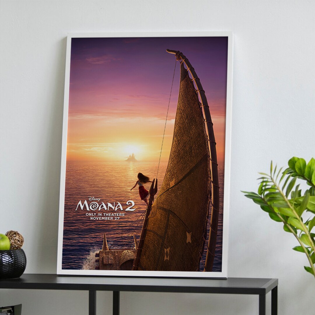 Moana 2 Movie Poster, Classic Vintage Film Poster, Room Decor, Art ...