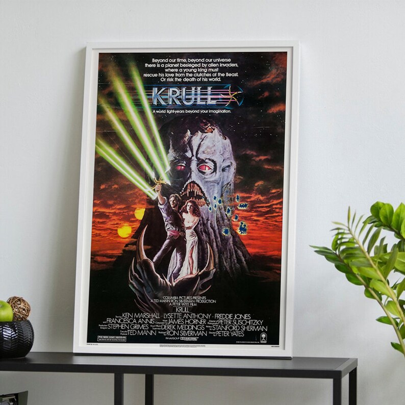 Krull 1983 Movie Poster, Classic Vintage Film Poster, Room Decor, Art ...