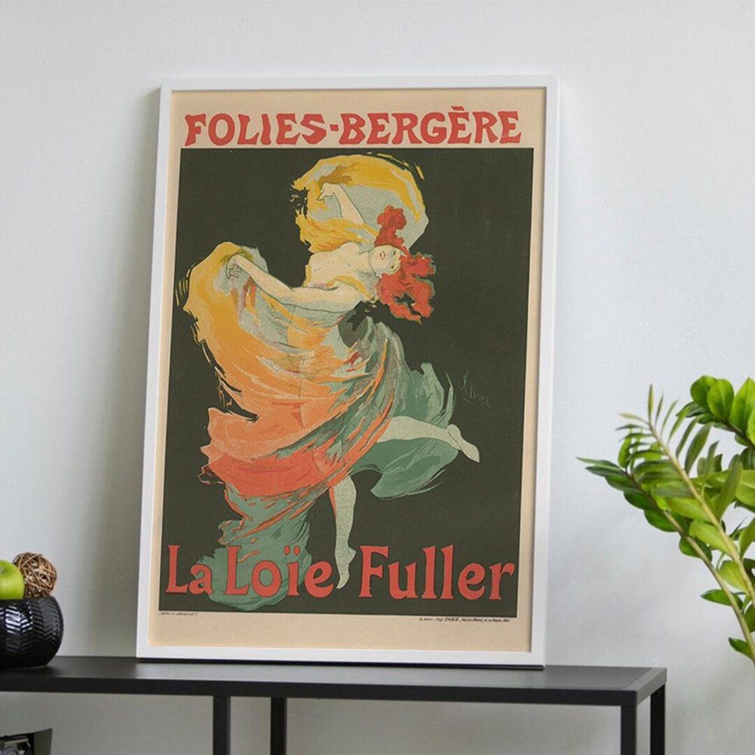 La Loie Fuller, Vintage French Posters, Fashion Girl Dance, Wall Decor ...