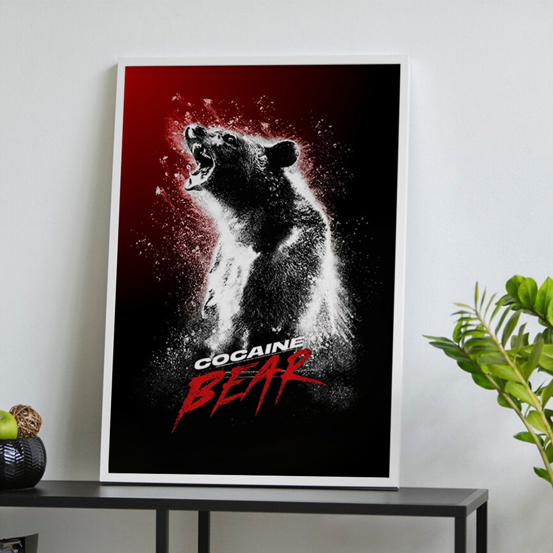 Cocaine Bear Movie Poster, Classic Vintage Film Poster, Room Decor, Art ...