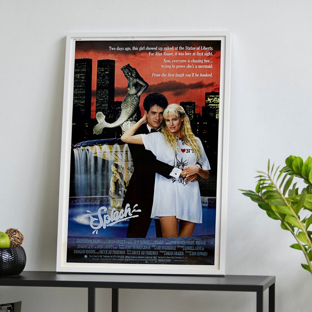 Splash 1984 Movie Poster, Classic Vintage Film Poster, Room Decor, Art ...
