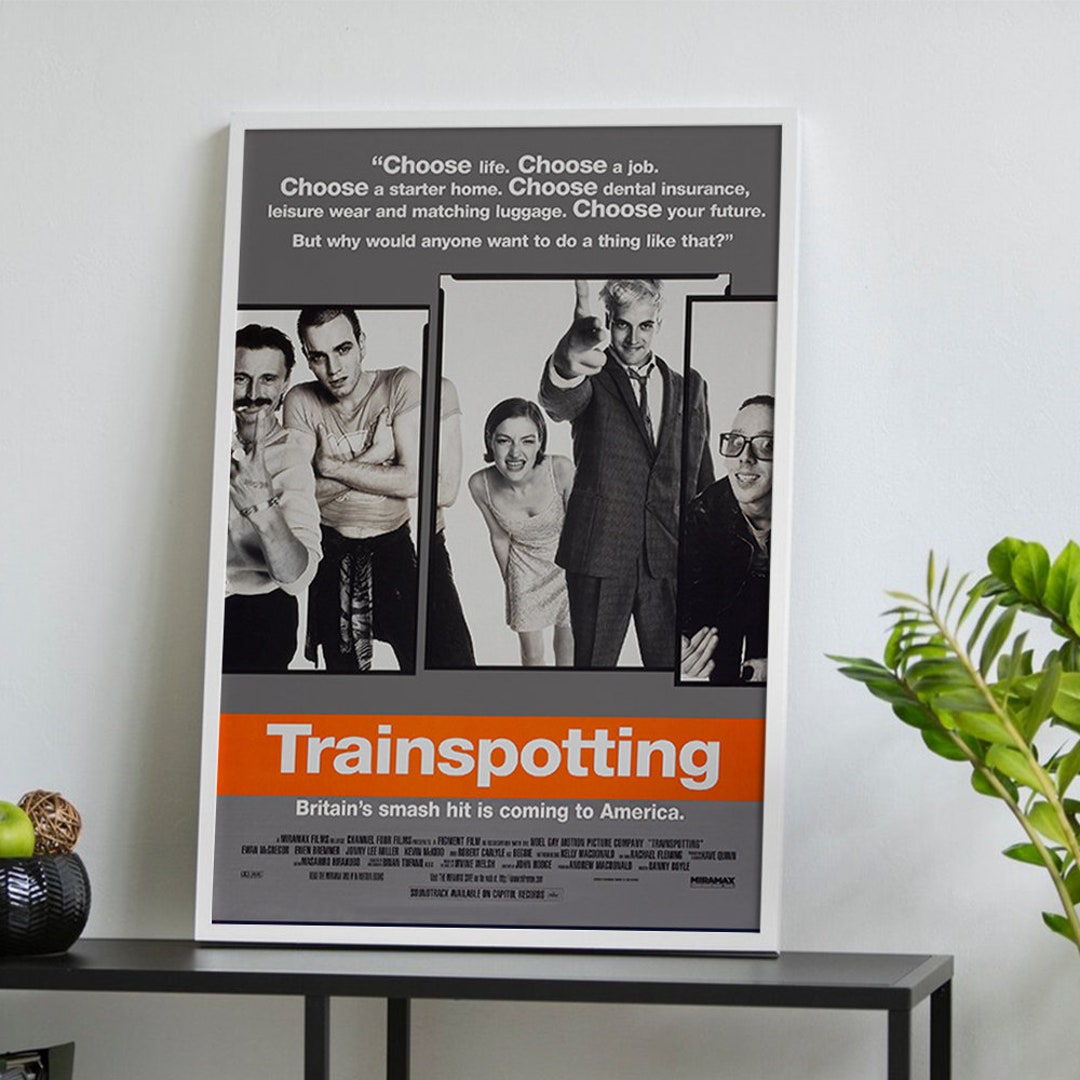 Trainspotting Movie Poster, Classic Vintage Film Poster, Room Decor ...