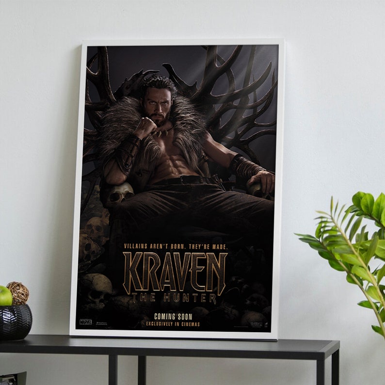 Kraven the Hunter (2024) Movie Poster, Classic Vintage Film Poster ...