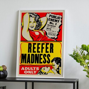 Reefer Madness Movie Poster, Classic Vintage Film Poster, Room Decor ...