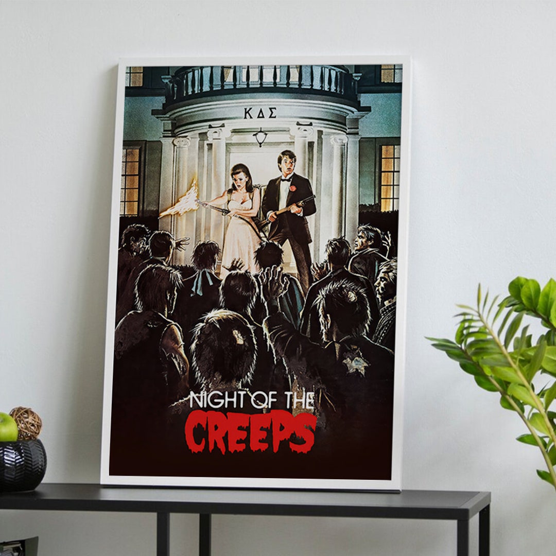 Night of the Creeps Movie Poster, Classic Vintage Film Poster, Room ...