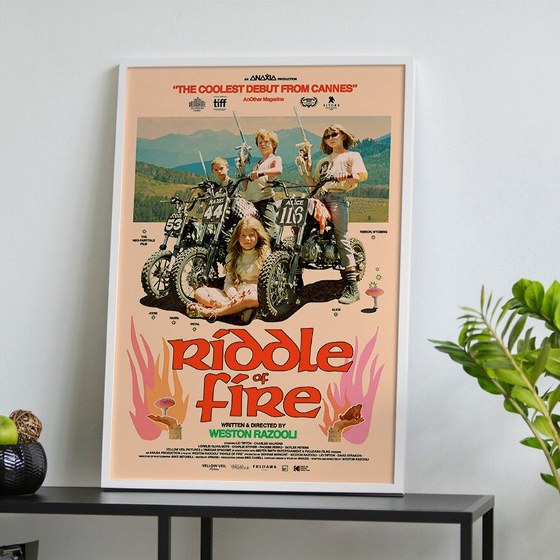 Riddle of Fire 2024 Movie Poster, Classic Vintage Film Poster, Room ...