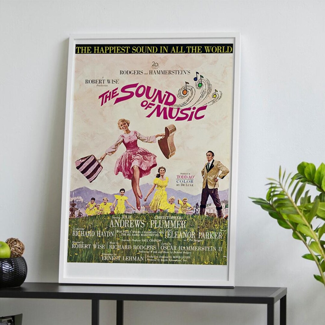 The Sound of Music Movie Poster, Classic Vintage Film Poster, Room ...