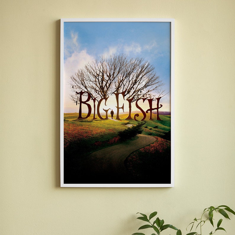 Big Fish Movie Poster, Classic Vintage Film Poster, Room Decor, Art ...
