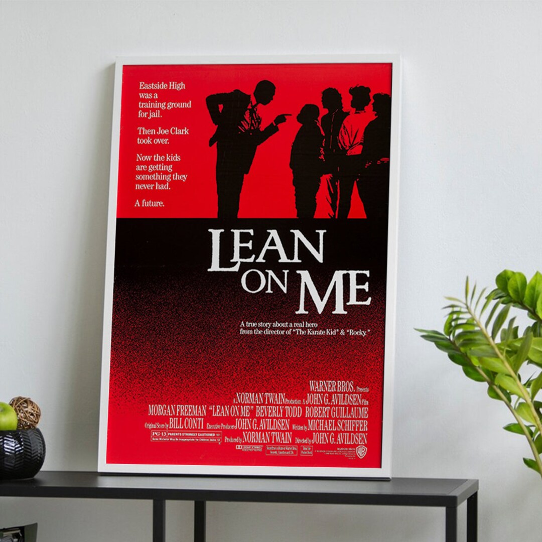 Lean on Me (1989) Movie Poster, Classic Vintage Film Poster, Room Decor ...