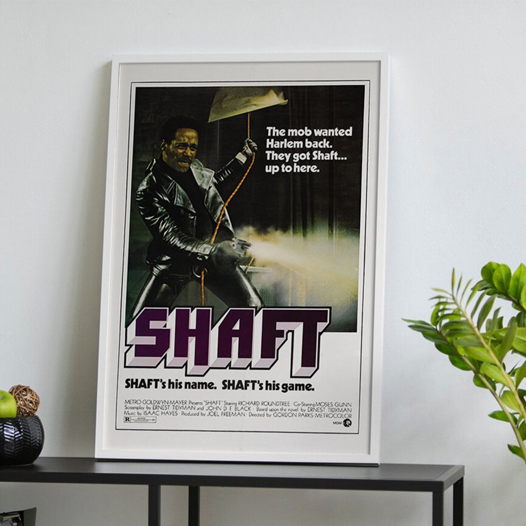 Shaft Movie Poster, Classic Vintage Film Poster, Room Decor, Art Poster ...