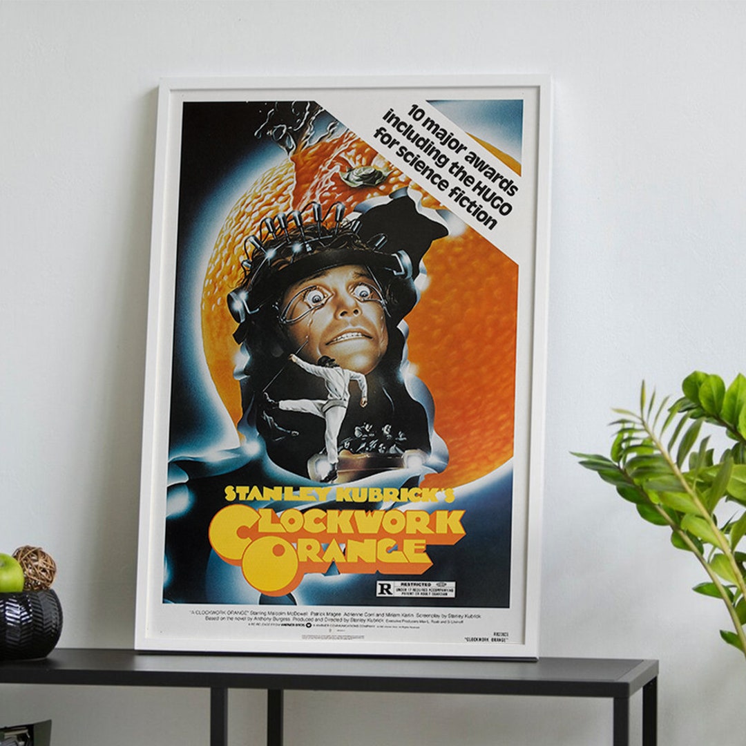A Clockwork Orange Movie Poster, Classic Vintage Film Poster, Room ...