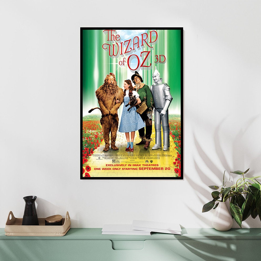 The Wizard of Oz 1939 Movie Poster, Classic Vintage Film Poster, Room ...