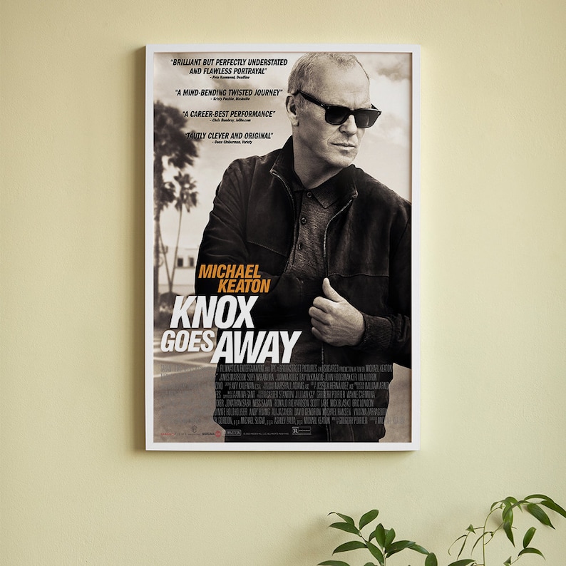 Knox Goes Away 2024 Movie Poster, Classic Vintage Film Poster, Room ...