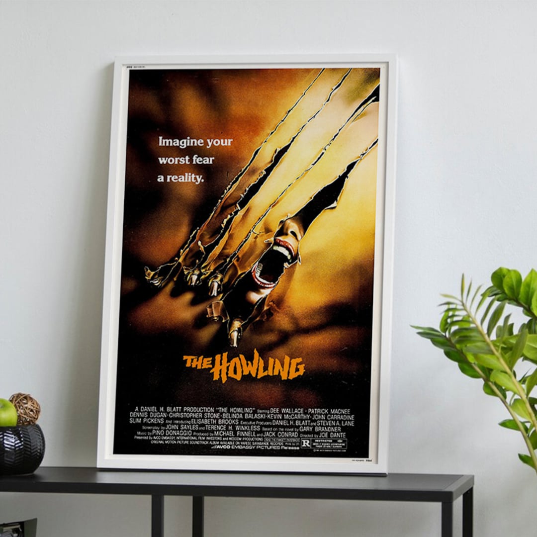 The Howling Movie Poster, Classic Vintage Film Poster, Room Decor, Art ...