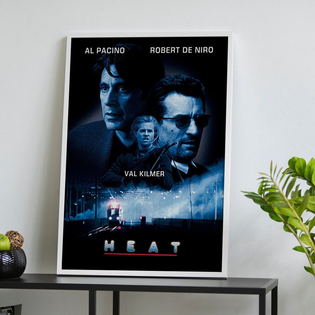 Heat 1995 Movie Poster, Classic Vintage Film Poster, Room Decor, Art ...