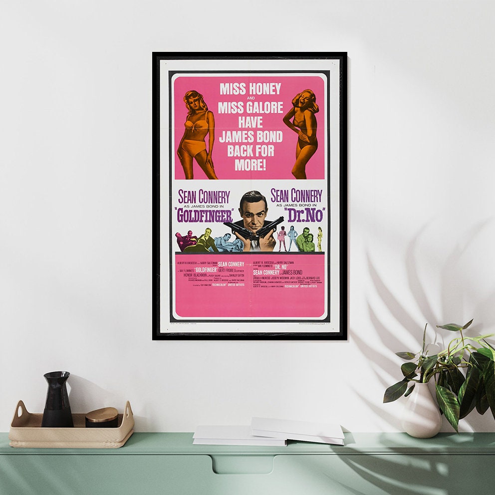 Dr. No Movie Poster, Classic Vintage Film Poster, Room Decor, Art ...