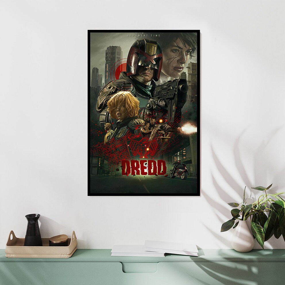Dredd Movie Poster, Classic Vintage Film Poster, Room Decor, Art Poster ...