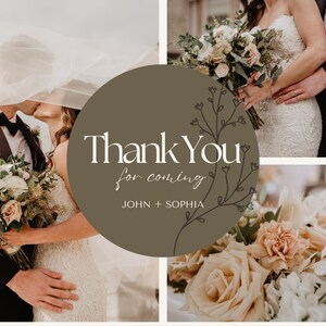Printable Thank You for Coming Card Template - Elegant Design - Etsy ...