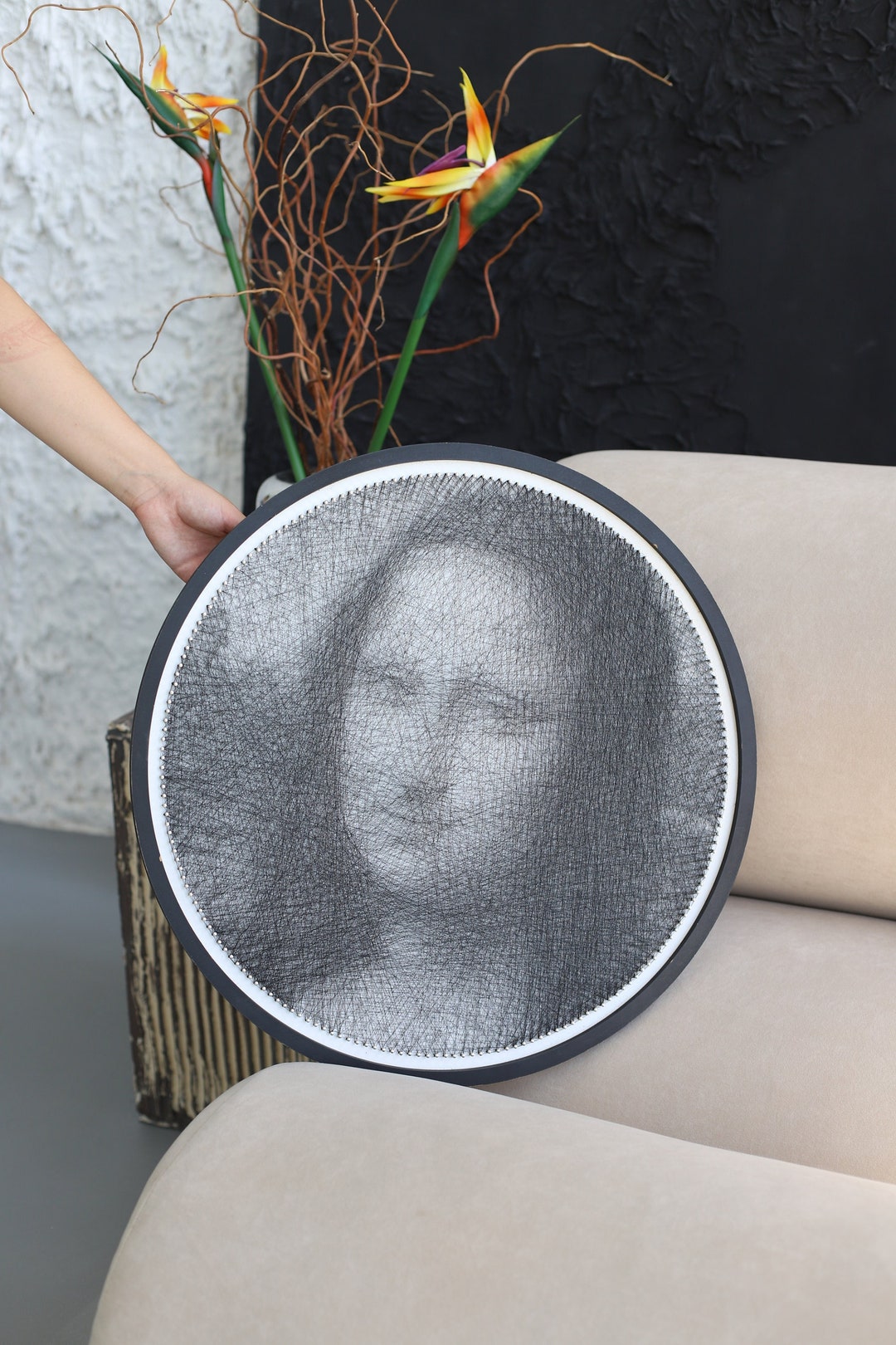 Diy Nail Art Kit Custom Portrait String Art Wall Decor Personalized Dad T Fathers Day T
