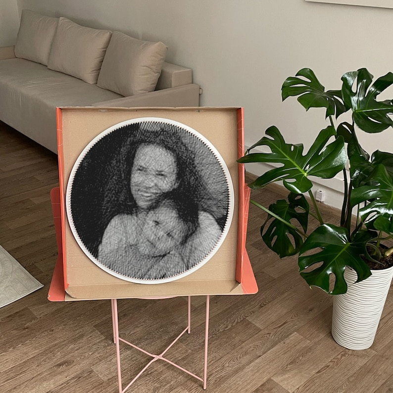 Photo String Art DIY Kit, Custom Portrait String Art, Fathers Day Gift ...