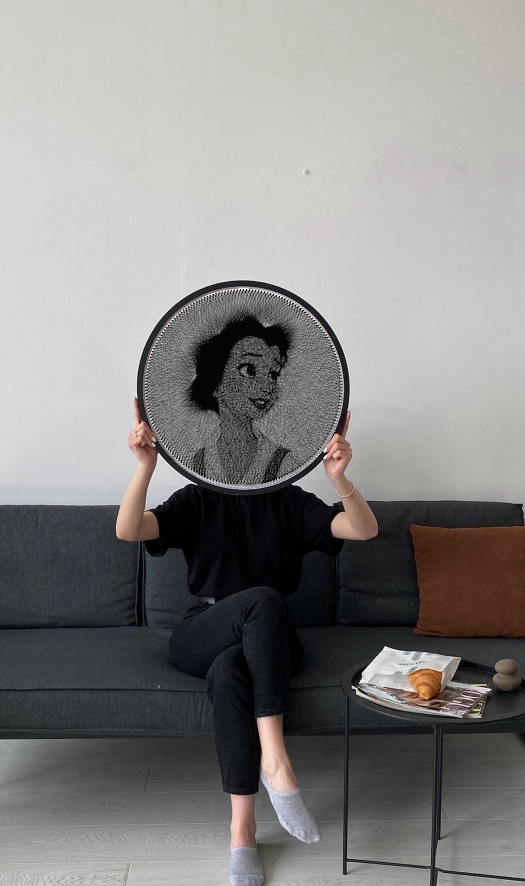 String Art Portrait DIY Kit, Personalized Photo Portrait Craft, Adult ...