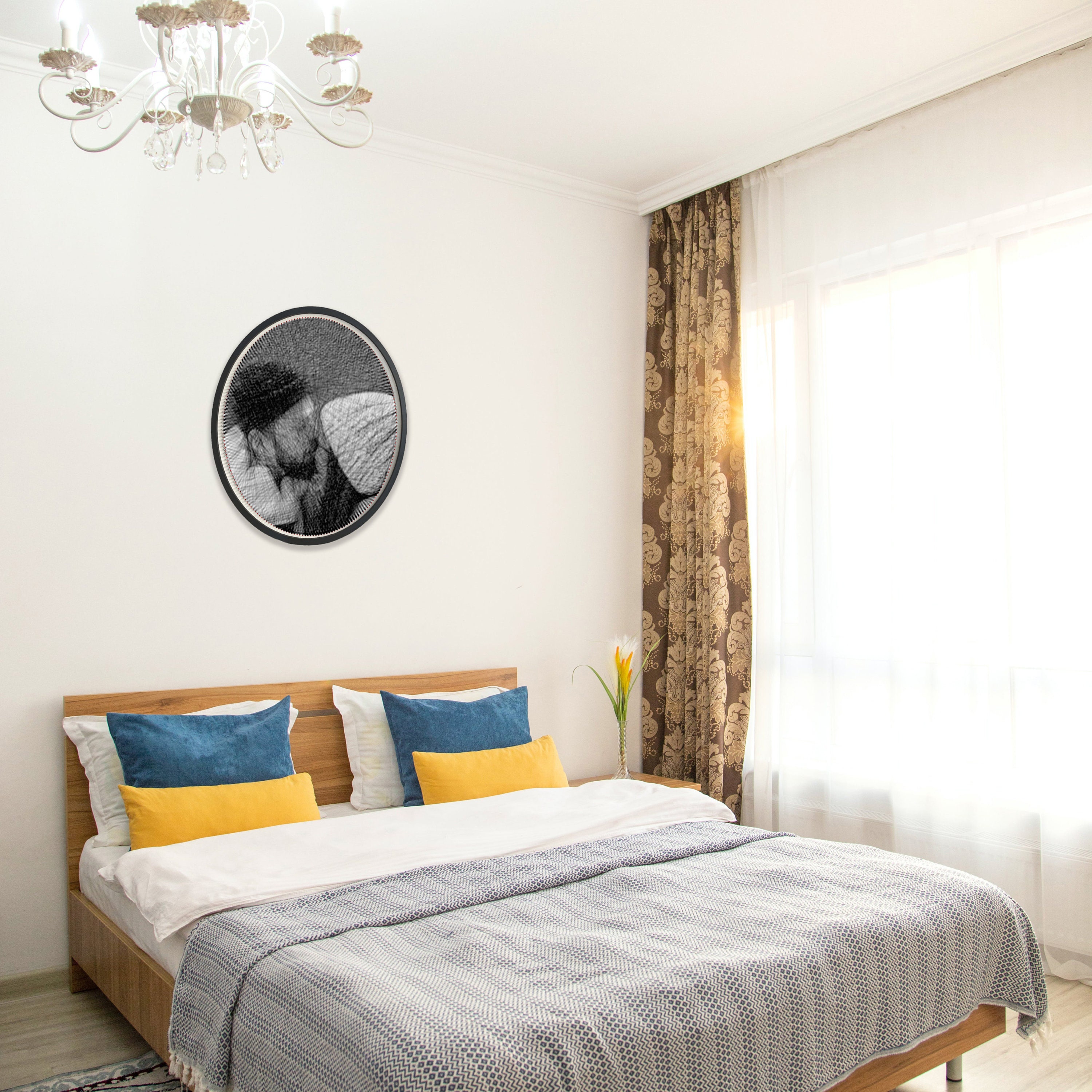 Big Custom String Art Portrait DIY Kit, Handmade Portrait for Your Loved Ones, Art Kit for Adult ...