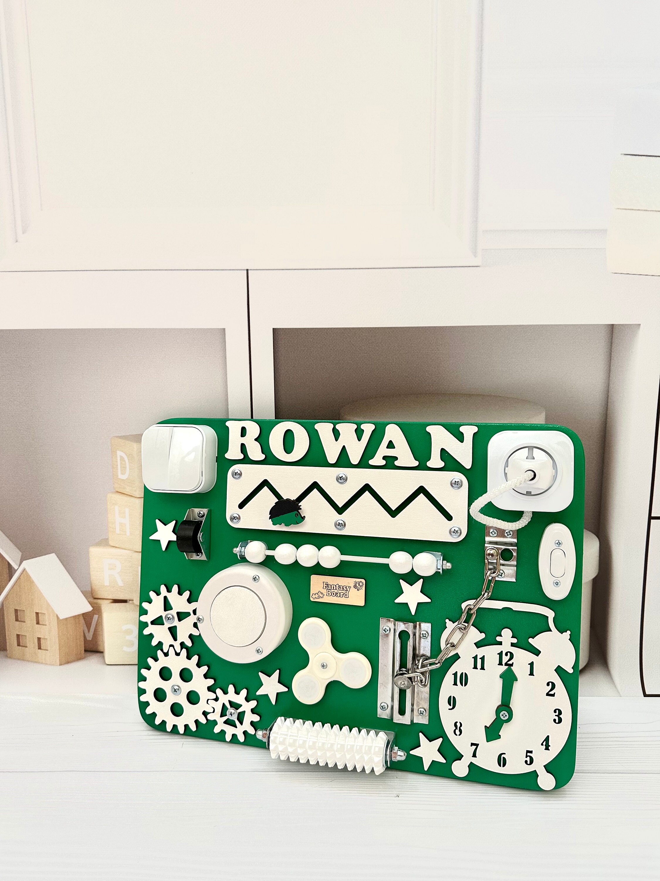 Fidget Board for Kids Personalized Toy, Birthday Gift for Boy and Girl ...