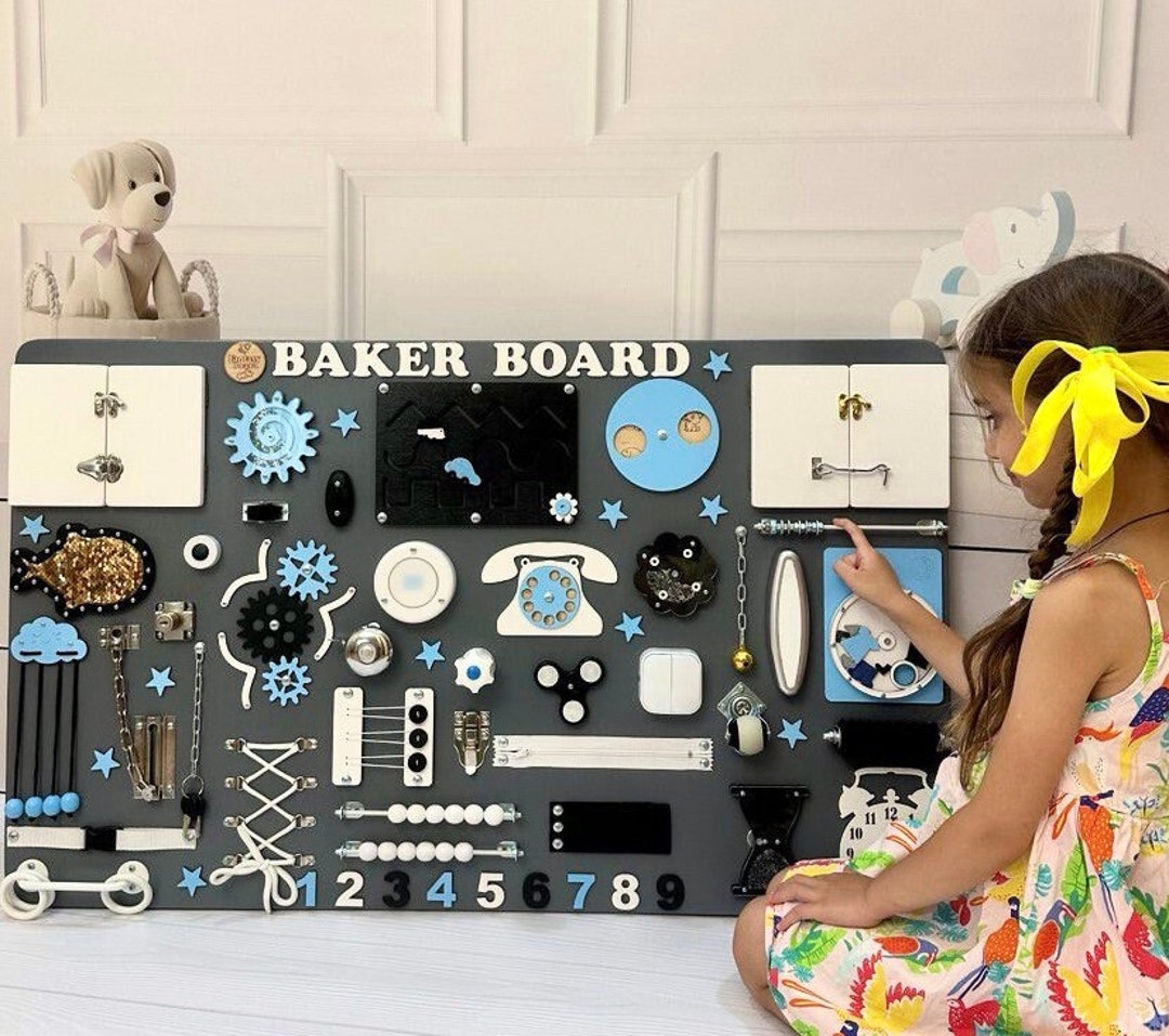 Large Sensory Board Fidget Toy, Baby Boy Personalized Gift 1 Year Old ...