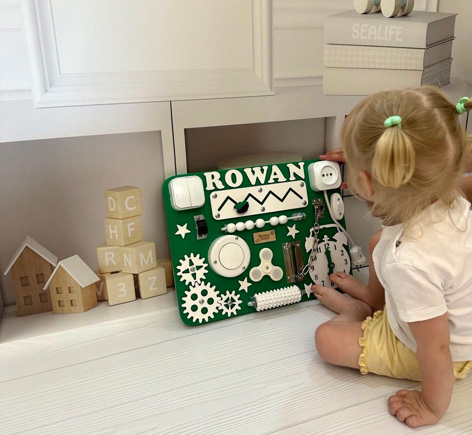 Fidget Board for Kids Personalized Toy, Birthday Gift for Boy and Girl ...