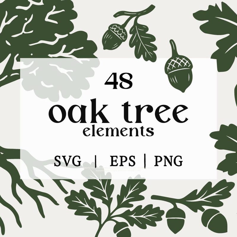 Oak Leaf Acorn Stencil - Etsy UK