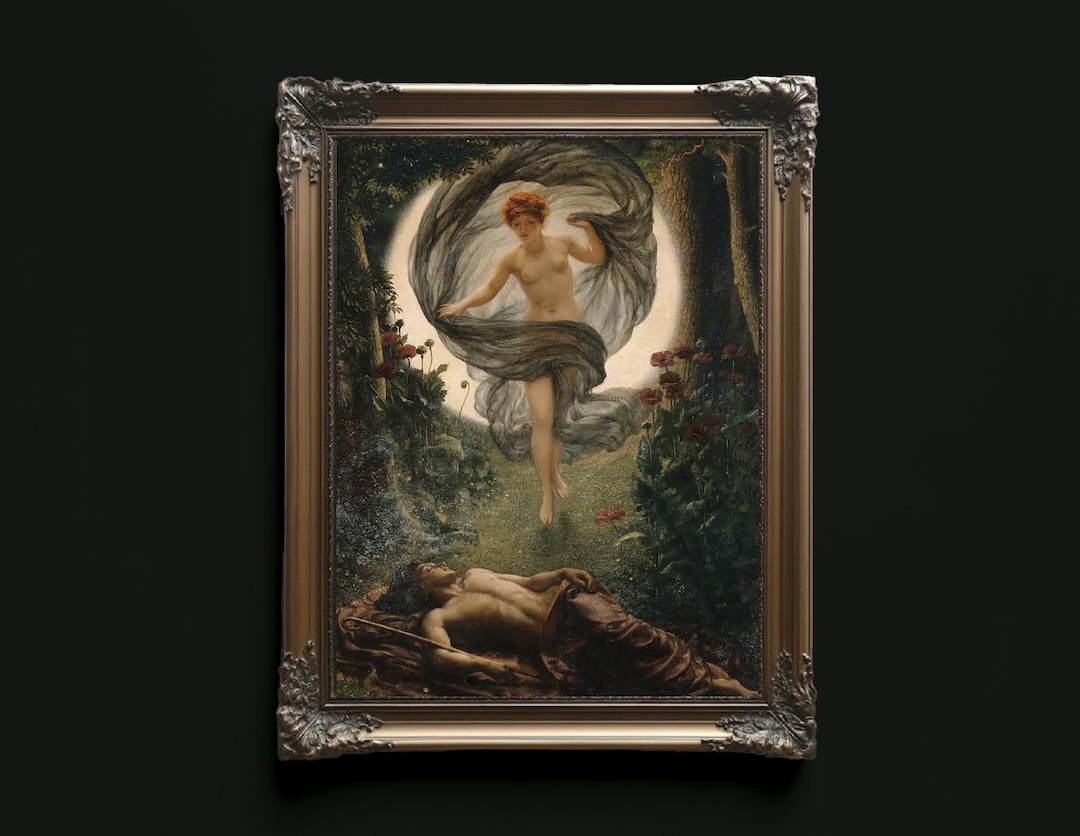 The Vision of Endymion Printable Classic Artwork A4, A5 Sizes, PDF ...